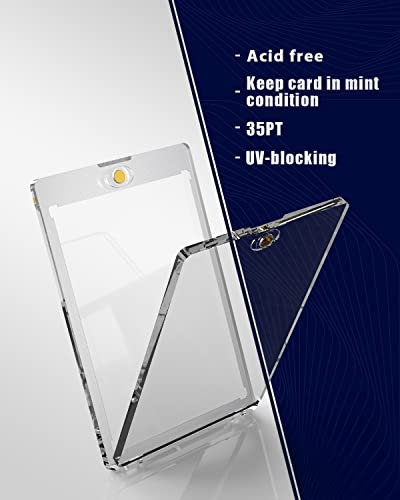 Magnetic Card Holders 24 Pack, 35PT One Touch Card Holder for Trading Card, Baseball Card, Sports Card