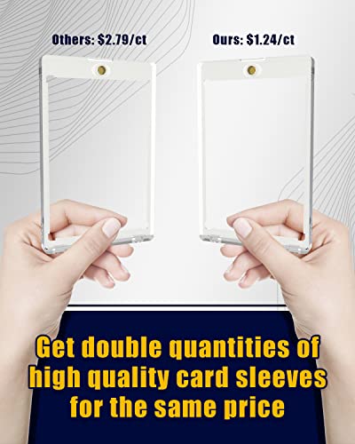 Magnetic Card Holders 24 Pack, 35PT One Touch Card Holder for Trading Card, Baseball Card, Sports Card