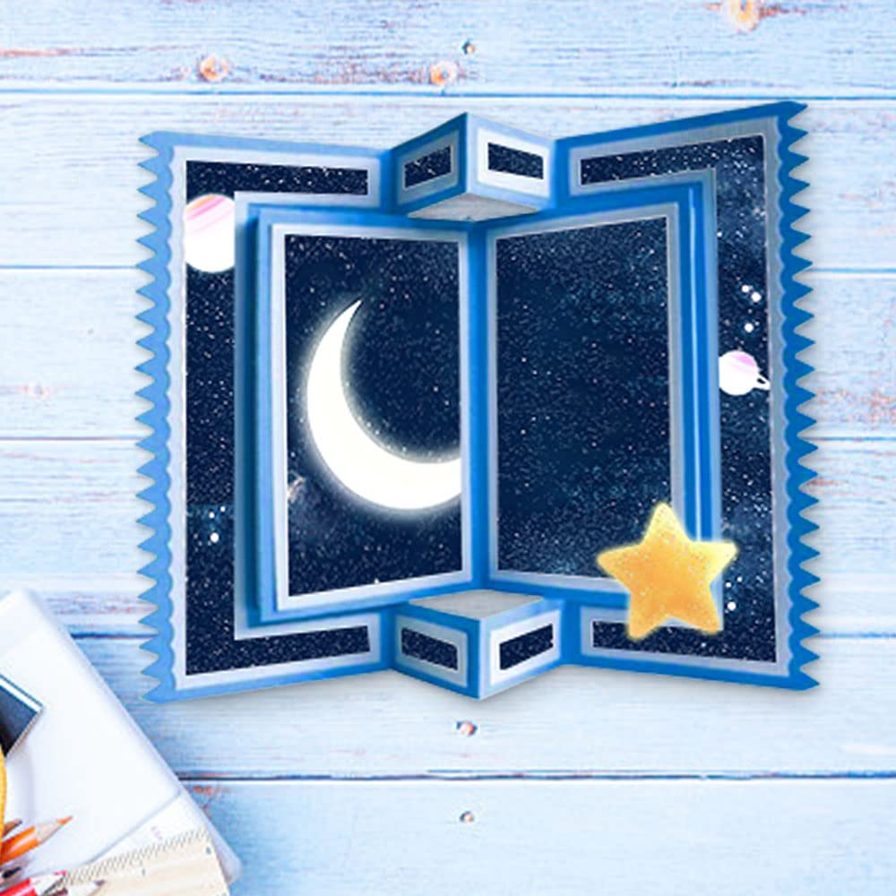3D Card Shape Dies for Card Making, Storybook Folder Nested Rectangle Frame Cutting Die for Scrapbooking on Clearance Paper Crafting Decor DIY Album