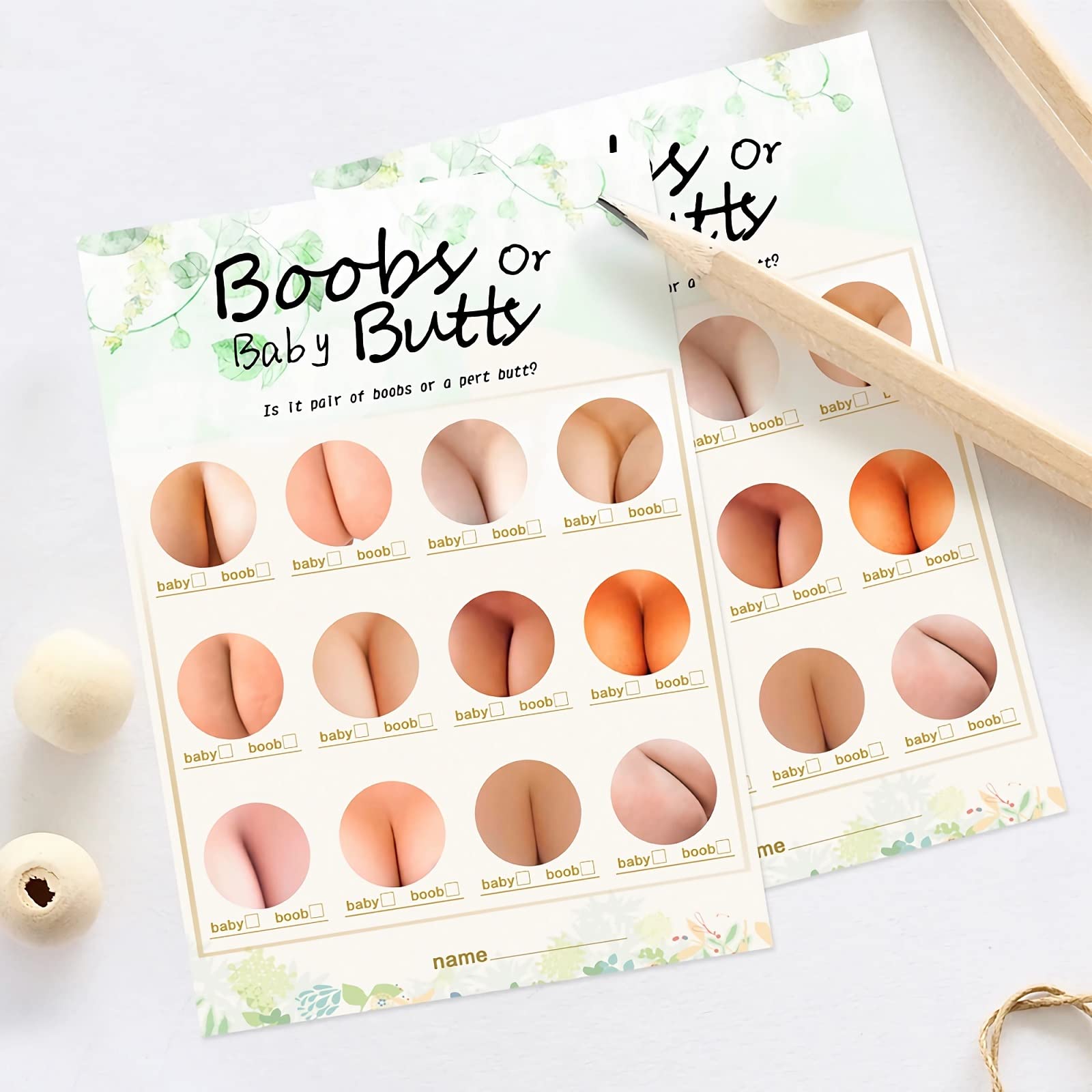 OLOUTAB 30 Baby Shower Games for Boy or Girl-Gender Neutral,Hilarious,Fun and Easy to Play,with Answer Keys