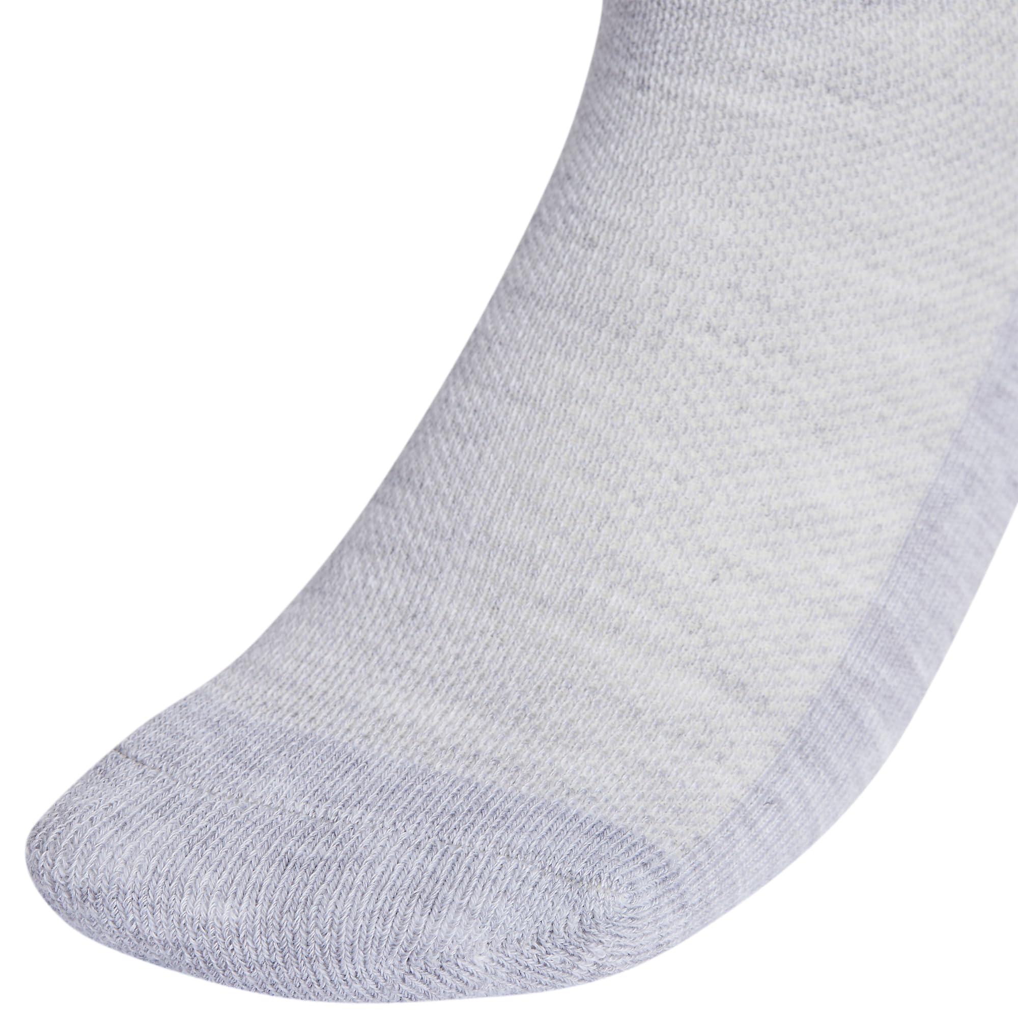 adidas Athletic Cushioned Crew Socks (6 Pairs) Kids Discontinued, Better Scarlet/Cool Light Heather/Black, Medium