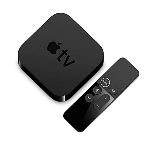 Apple TV 32GB 1080p HD Streaming Media Player with Dolby Digital and Voice Search by Asking The Siri Remote (4th Generation), Black (Renewed)
