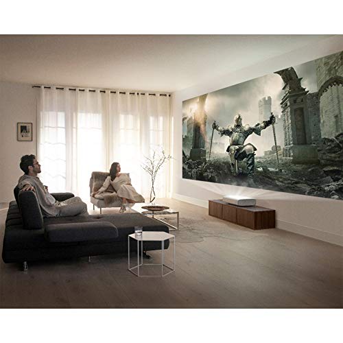 Samsung SP-LSP9TFAXZA 130-inch The Premiere 4K Smart Triple Laser Projector Bundle with 2X RF400 Wireless Home Theater Headphones (Black) and 2X Deco Gear 6FT Universal 4K HDMI 2.0 Cable