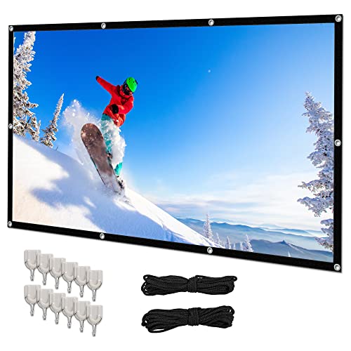 LG CineBeam HU810PW 2700-Lumen XPR 4K UHD Smart Laser Home Theater DLP Projector + SanDisk Ultra Dual USB Drive 32GB, 120” Foldable Projection Screen with 12x Adhesive Wall Mounts & More (19pc Bundle)