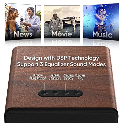 Saiyin Bluetooth Bookshelf Speakers, Powered Speakers with 5 Inch Woofer, Active Bookshelf Speakers 40W X 2, Optical/RCA inputs/Subwoofer Line Out for Turntable, TVs,Computer PC Monitor Speakers