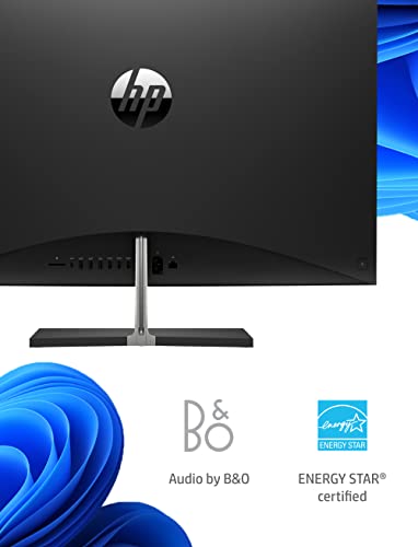 HP Pavilion 31.5 inch All-in-One Desktop PC, Intel Core i5-12400T Processor, Intel UHD Graphics, 16 GB RAM Memory, Windows 11 Home Operating System (32-b0010, Sparkling Black)