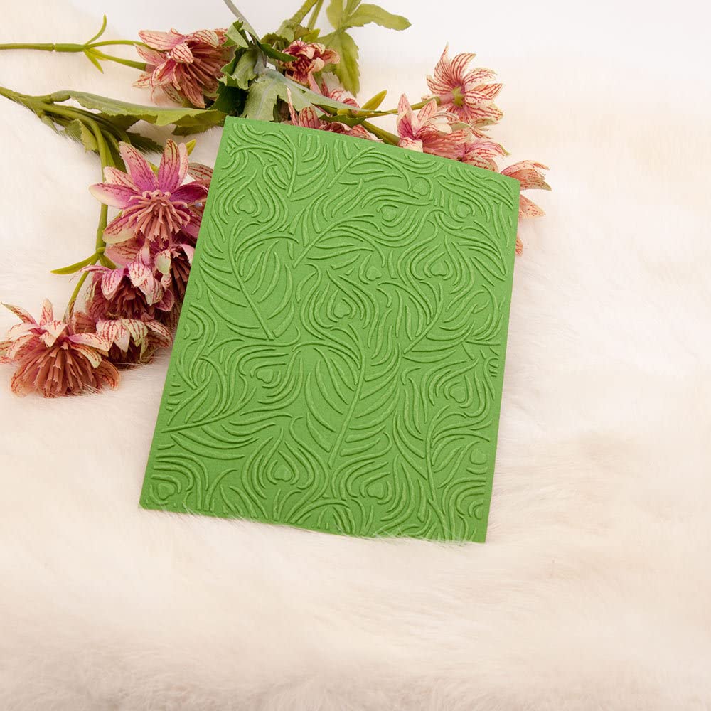 5Pcs Flower Leaf Plastic Embossing Folder DIY Craft Template Molds Stamp Stencils Scrapbook Paper Cards Photo Album Making Tools Embossing Folders Handmade Art Craft Supplies Decorating Mold
