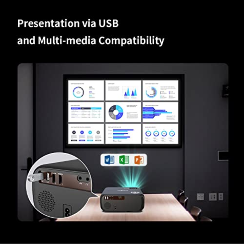 Thick 1080p Projector Td97 WiFi Android Led Full Hd Projector Video Proyector Home Theater 4k Movie Cinema Smart Phone Beamer (Color : A)