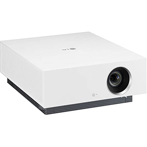 LG CineBeam HU810PW 2700-Lumen XPR 4K UHD Smart Laser Home Theater DLP Projector + SanDisk Ultra Dual USB Drive 32GB, 120” Foldable Projection Screen with 12x Adhesive Wall Mounts & More (19pc Bundle)