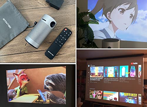 BYINTEK P7 Pocket Portable Pico Smart Android WiFi 1080P TV Laser Mini LED Home Theater DLP Projector for Smartphone