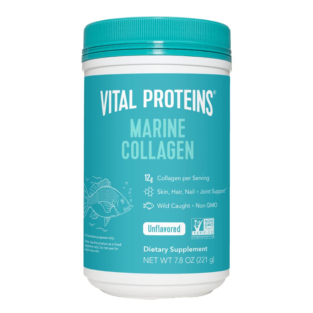 Vital Proteins Collagen Peptides Powder Unflavored 9.33 OZ+Marine Collagen