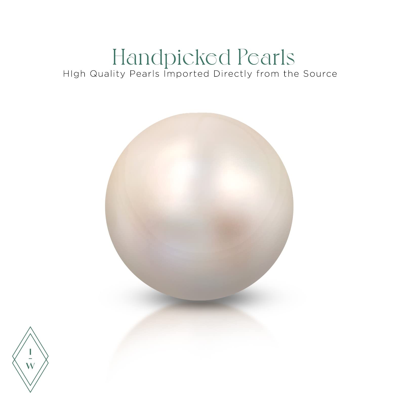ISAAC WESTMAN Nickel Free Sterling Silver White Freshwater Cultured Pearl Stud Earrings, Hypoallergenic Earrings with Genuine Cultured Pearls, Flat Back Button Pearl Earrings (6 mm)