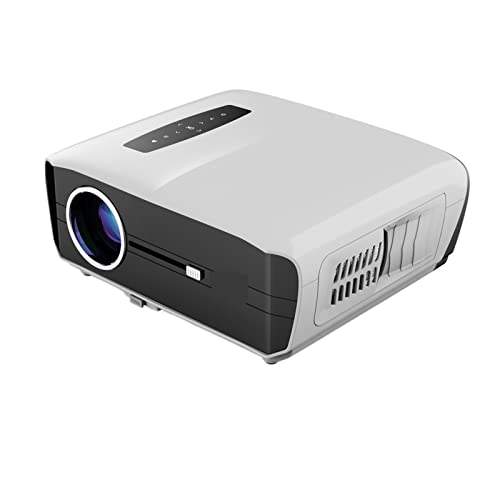 Ultra HD Home Theater Projector with Android for Football Game Smart TV 4k 10000 Lumens Full HD 1080p LCD Projector 1350 ANSI (Color : A15-White, Size : EU Plug)
