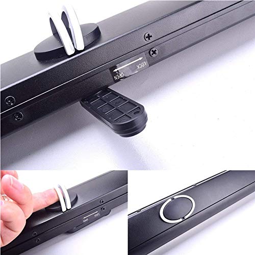 BBSJ 50" Inch 16:9 Portable Projector Screen Floor Standing Fold-Out Roll-Up Tripod Manual, Mobile Movie Screen Home Theater