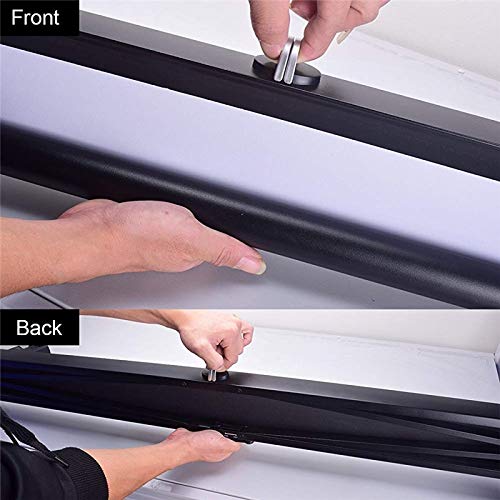 BBSJ 50" Inch 16:9 Portable Projector Screen Floor Standing Fold-Out Roll-Up Tripod Manual, Mobile Movie Screen Home Theater