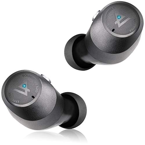 LYPERTEK SoundFree S20 - True Wireless in-Ear Headphone with QuickConnect, Wireless Charging, Ambient Sound, IPX5, 8+40h Playtime, Black