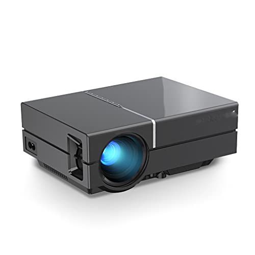 FZZDP K8 Mini LED Video Portable 1080P 150inch Home Theater Digital Projector for 3D 4K Cinema ( Color : K8 add TV Box )