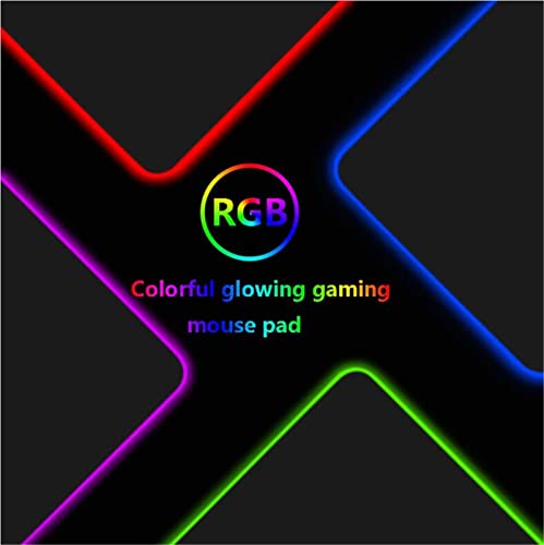Mouse Pads RGB Anime Rimuru Tempest Gaming Mouse Pad XXL Computer Gamer Large Mousepad Led Big Carpet Keyboard Desk Mat with Backlight 30x60x0.4cm