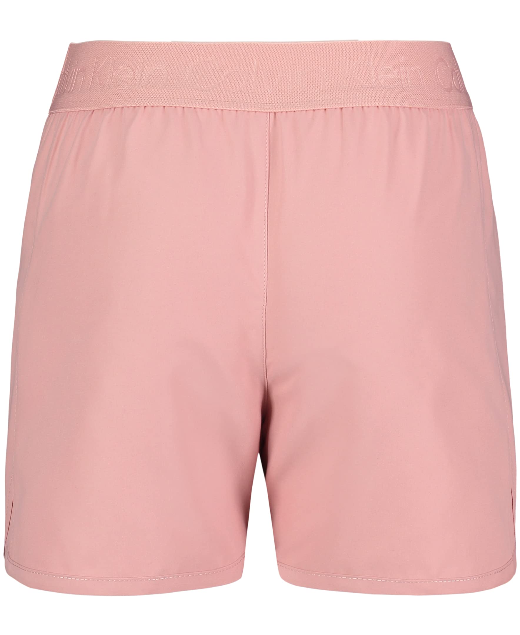Calvin Klein Girls' Performance Running Shorts, Quick-Drying Mesh, Elastic Waistband & Pull-On Style, Rose Tan Tulip, 12-14