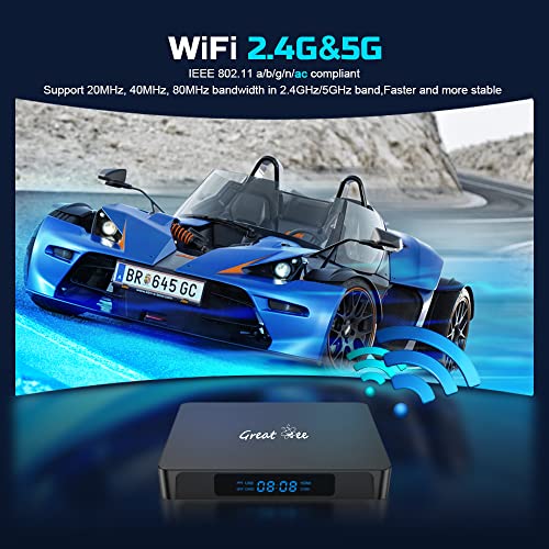 Great Bee One Year Android 10 Arabic 4K TV Box for IPTV with Google YouTube and Chromecast