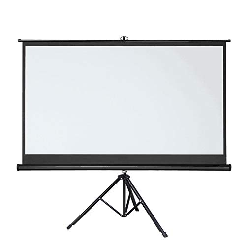 LIRUXUN Projector Screen 72 100 inches Tripod Stand 16:9 Portable Projection Screen 4K 3D Movies Screen for Home Office Indoor Outdoor (Size : 72 inch)