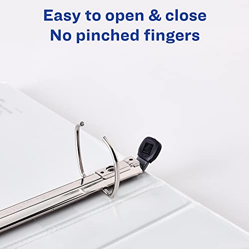 Avery Heavy-Duty View 3 Ring Binder, 1" One Touch EZD Rings, 1 White Binder (79199)