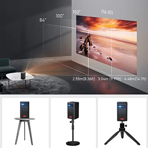 CXDTBH P20 Mini Portable Pico Smart Screenless Tv Led Dlp Projector 4k 1080p for Mobile Phone Smartphone