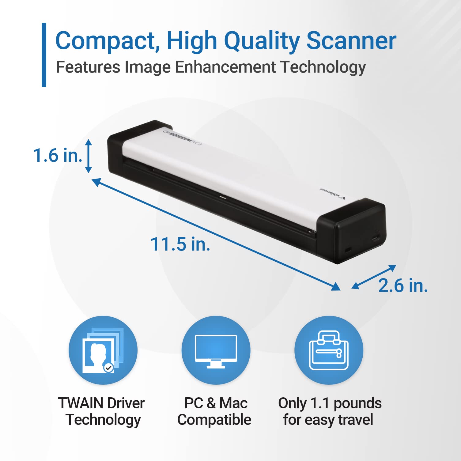Visioneer RoadWarrior 4D Duplex Mobile Scanner