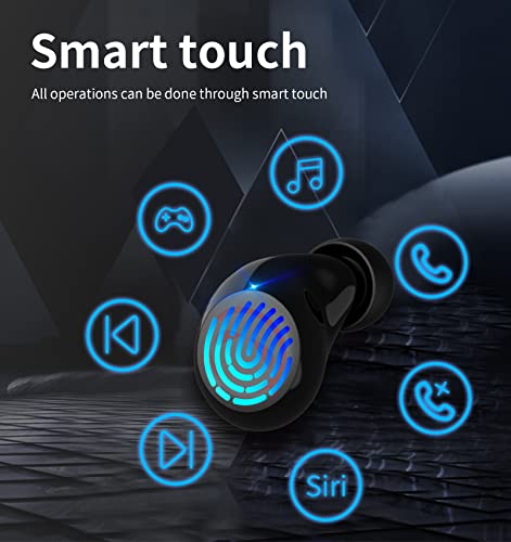 Kids Wireless Earbuds Bluetooth, Wireless Earphones with Noise Reduction Bluetooth 5.0 Waterproof Sport TWS Stereo Lightweight in-Ear-Headphones with Built-in Mic for iPhone/Android/Samsung Phones