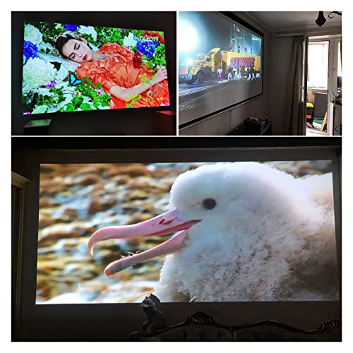 C300 DLP 1080P Projector Full HD 800 ANSI with Android WiFi Home Cinema Support 3D 4K TV Smart Phone Projector Beamer ( Color : Add Wall Mount )