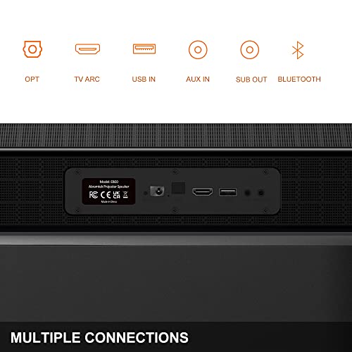 ABRAMTEK E800 Projector Speaker, Ultra-Low Latency, Black