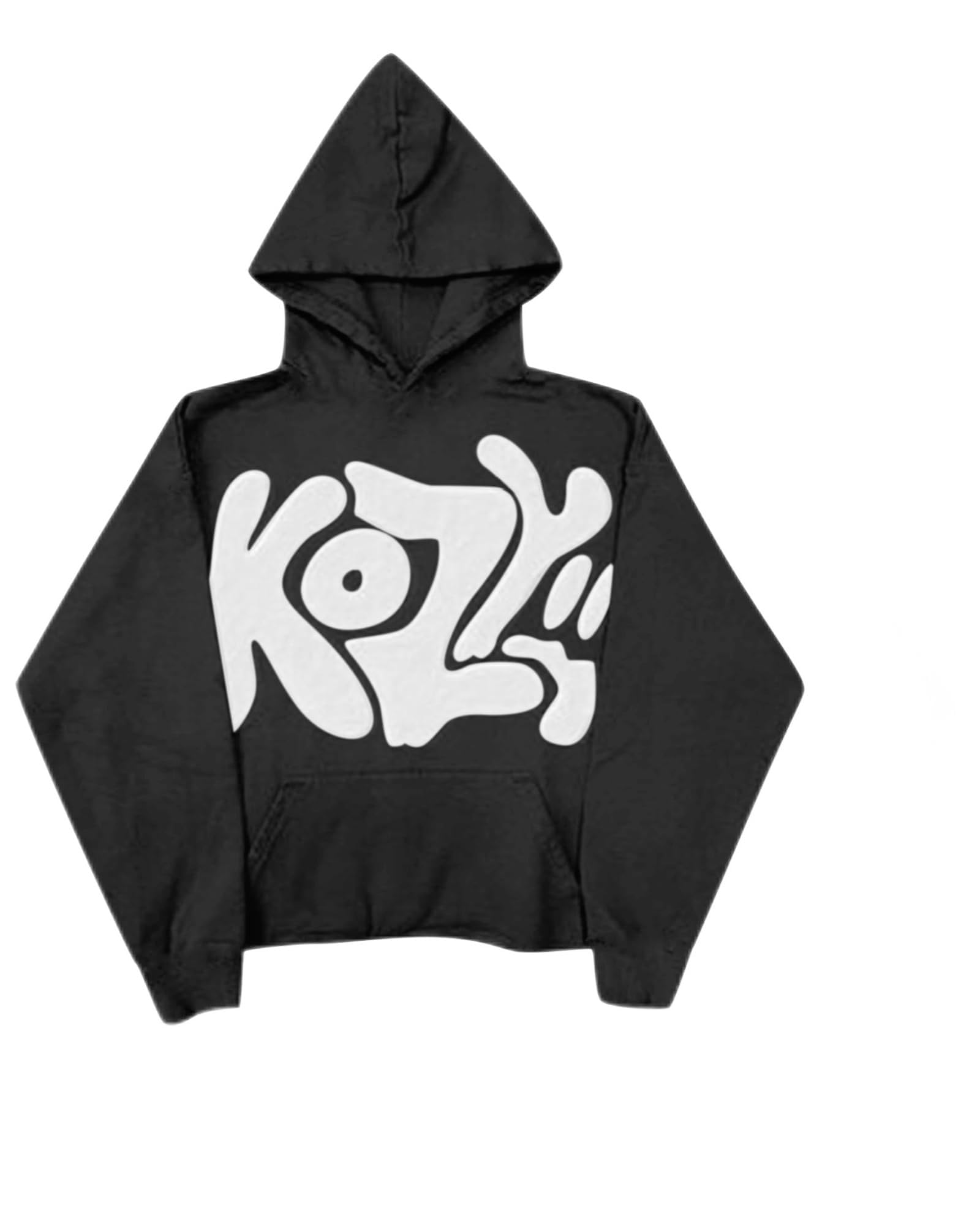 BLUBUKLKUN black women friday deals Kozy Hoodie Y2K Sweatshirt for Men Streetwear Hoodies Graphic Cropped Hoodie Men Unisex Long Sleeve Trendy (Black, S)