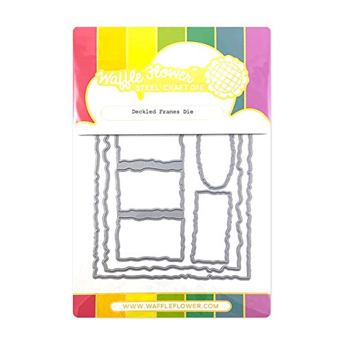 Waffle Flower Deckled Frames Die â 5 Organic Rough Edge Panel Mat Layer Dies That Mimics Handmade Paper or Torn Paper for Natural Themes Like Flowers and Plants.