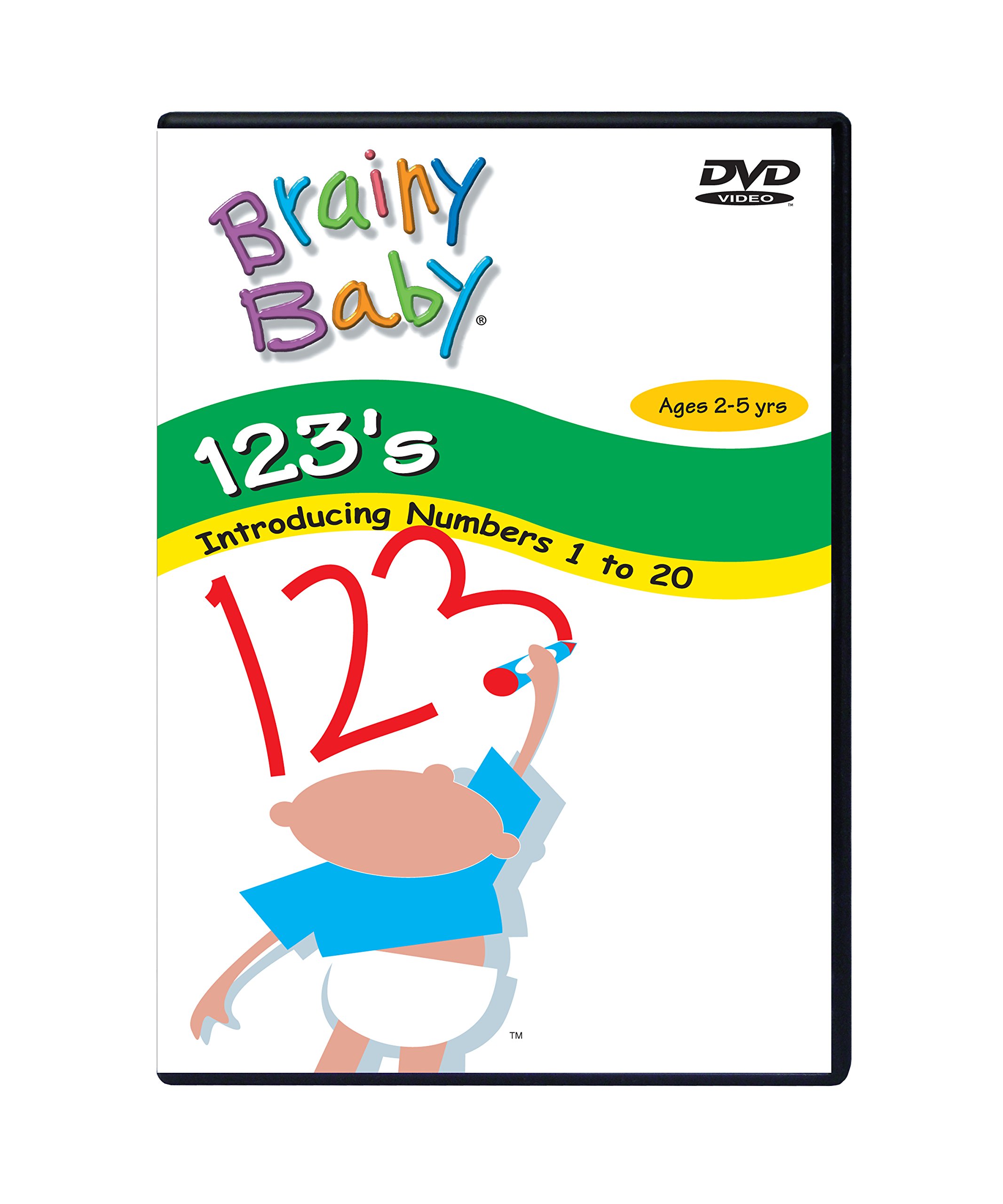 Brainy Baby Teach Your Child 123s DVD Numbers 1 to 20 Classic Edition