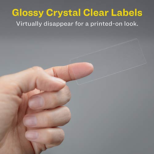 Avery Glossy Crystal Clear Return Address Labels for Laser & Inkjet Printers, 2/3" x 1-3/4" 600 Labels (6520)