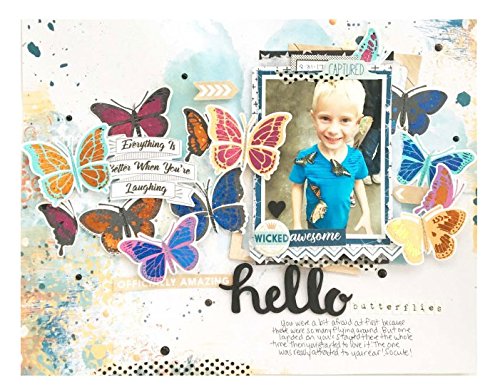 Gina K. Designs for Therm O Web Gina K. Designs StampnFoil Foil-Mates Detail Sheets, Butterfly Kisses