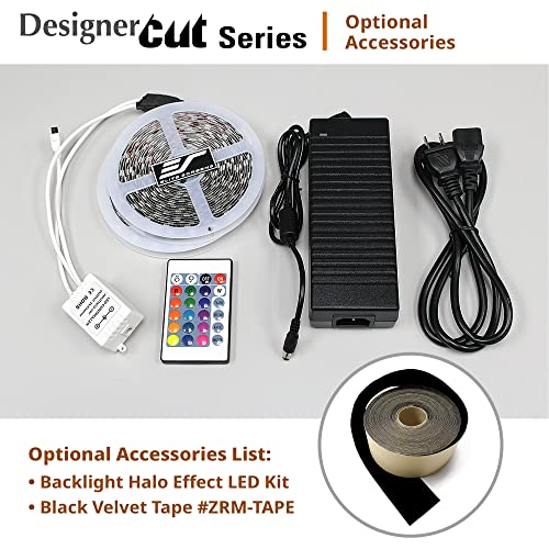 Elite Screens Designer Cut 123 inch Diag. 16:9, 8K 4K Ultra HD Ceiling Light Rejecting and Ambient Light Rejecting (CLR/ALR) DIY Raw Projector Screen Material for Movie Home Theater, RM-123H-CLR2