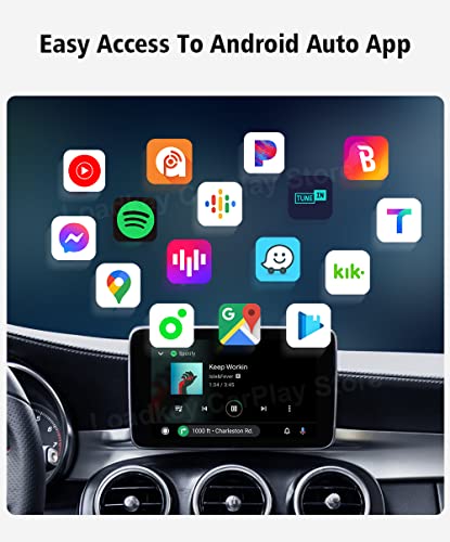 Wireless Android Auto Car Adapter CarlinKit A2A Dongle for Cars only Support Original Wired Android Auto, Instant Connection- Easy Setup- 5 GHz WiFi- GPS Navigation Fast Transmission…