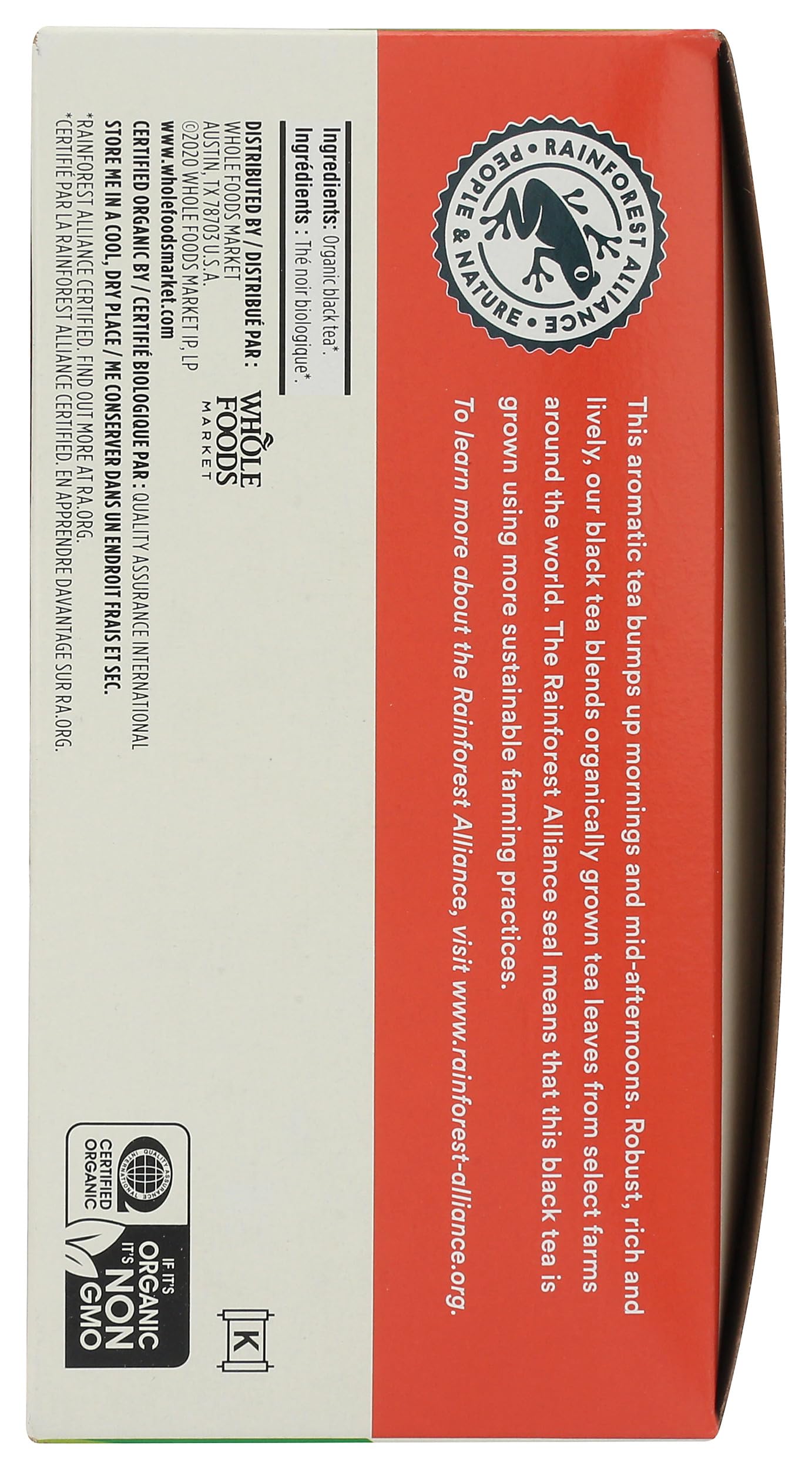 365 by Whole Foods Market, Tea Black Organic, 70 Count