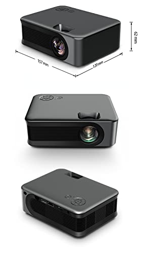 NarcNton Projector Smart TV WiFi Portable Home Theater Cinema Battery Sync Mobile Phone Beam LED Projector Suitable for 4k Movie Projector A30C-Battery