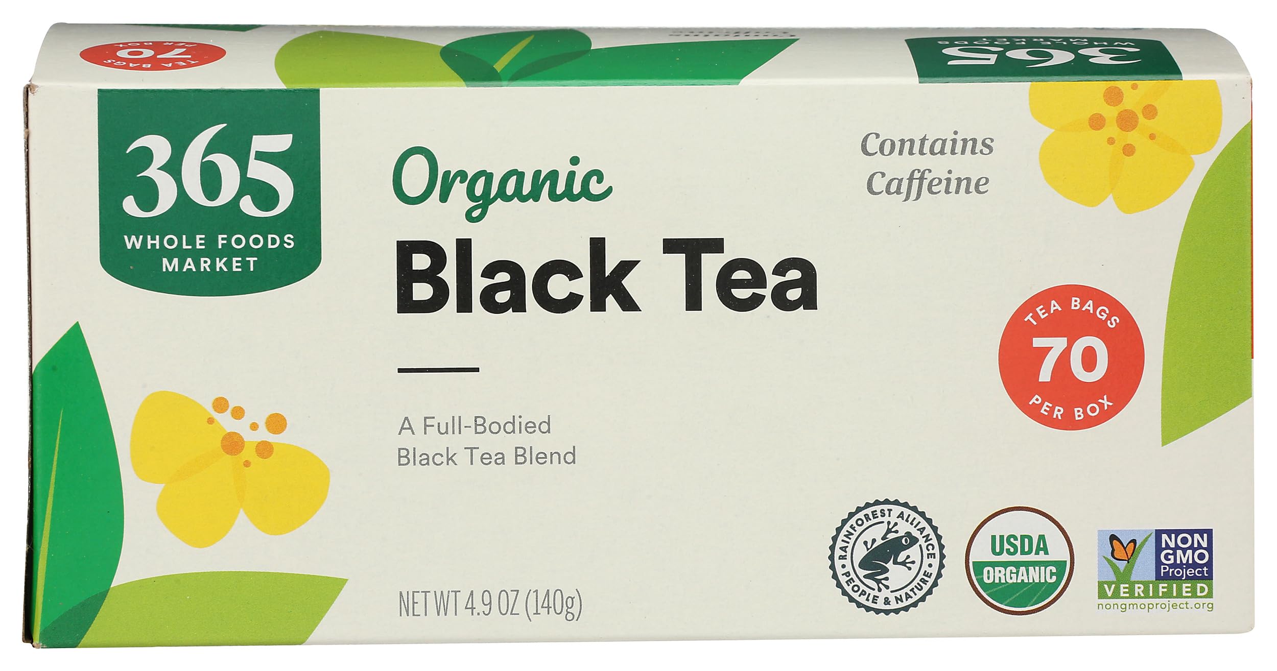 365 by Whole Foods Market, Tea Black Organic, 70 Count