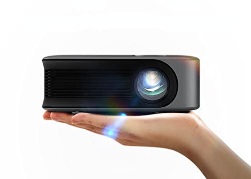NarcNton Projector Smart TV WiFi Portable Home Theater Cinema Battery Sync Mobile Phone Beam LED Projector Suitable for 4k Movie Projector A30C-Battery