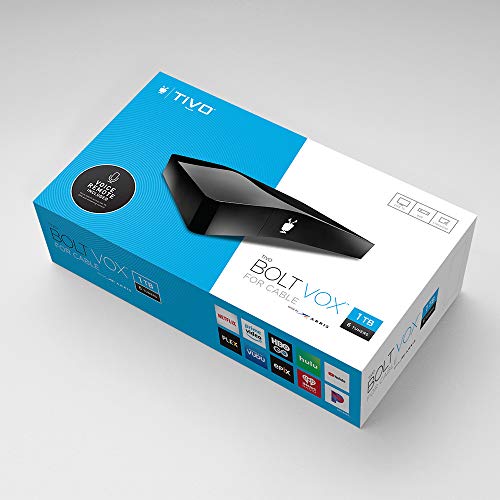 TiVo BOLT VOX for Cable, 1TB DVR and 4K Streaming Device In One