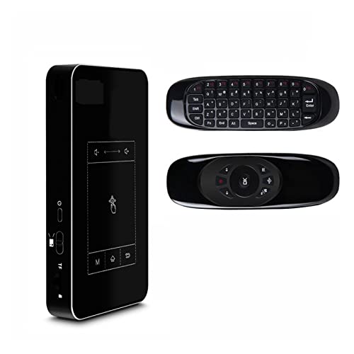 T18 (2G+32G) Android 7.1.2 Smart Projector Mini DLP Projector Support AC3 HD 1080P Video Beamer BT4.1 Airplay DLNA ( Color : 2G 32G and Mouse )