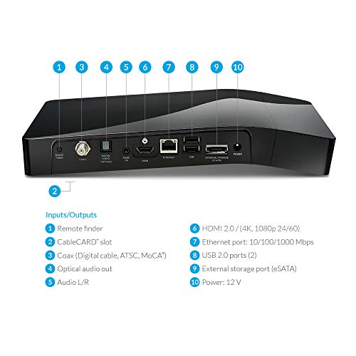 TiVo BOLT VOX for Cable, 1TB DVR and 4K Streaming Device In One