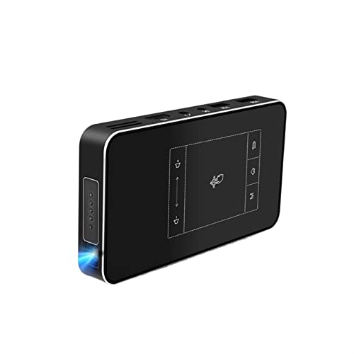 T18 (2G+32G) Android 7.1.2 Smart Projector Mini DLP Projector Support AC3 HD 1080P Video Beamer BT4.1 Airplay DLNA ( Color : 2G 32G and Mouse )