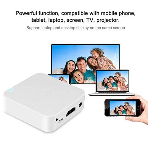 Car WiFi Display Box, Wireless Mini Car WiFi Screen Device Box Wireless Screen Mirroring from Smart Phones to Car Screen Wirelessly, Support CVBS/HDMI A/V Output