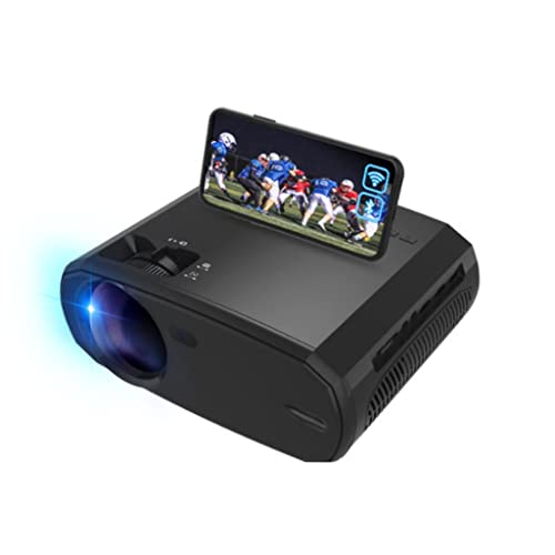 SDFGH V50 Portable 5g WiFi Projector Mini Smart Real 1080p Full Movie Proyector 200'' Large Screen Led Bluetooth Projectors (Color : B)