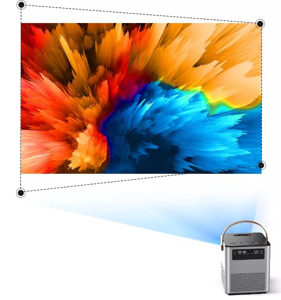 Smart Projector, Built-in Android System, Home Theater Video Movie, Wireless BT, HD LCD, Mini LED WiFi, +3500 Lumen, Portable