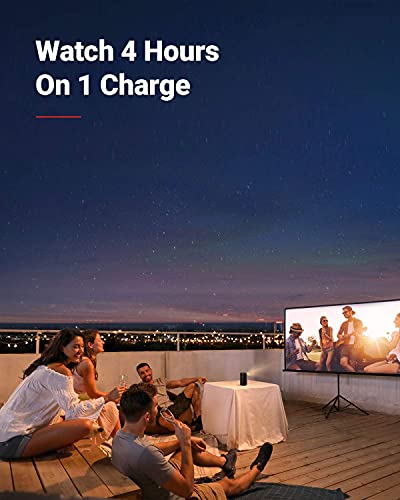 Anker NEBULA Capsule Max, Pint-Sized Wi-Fi Mini Projector with Nebula Desktop Stand for Projectors, 360° and Height Adjustment